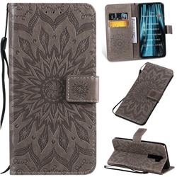 Embossing Sunflower Leather Wallet Case for Mi Xiaomi Redmi Note 8 Pro ...