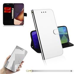 Shining Mirror Like Surface Leather Wallet Case for Samsung Galaxy Note ...