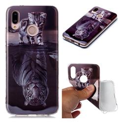 Cute Tiger Baby Soft TPU Cell Phone Back Cover for Huawei P20 Lite ...