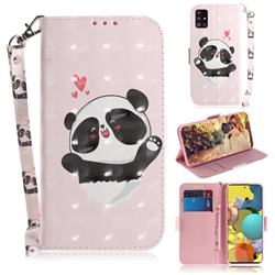 Black and White Cat 3D Painted Leather Wallet Phone Case for Samsung ...