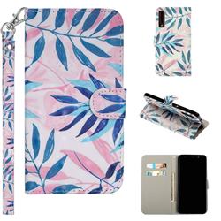 Flame Skull 3D Painted Leather Phone Wallet Case Cover for Samsung ...