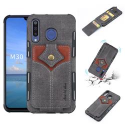 Maple Pattern Canvas Multi-function Leather Phone Back Cover for ...